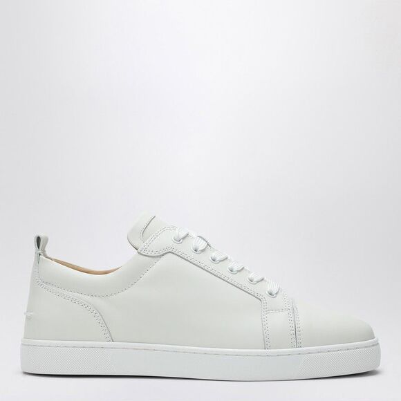 Christian Louboutin | Shoes | Christian Louboutin White Leather Sneaker ...